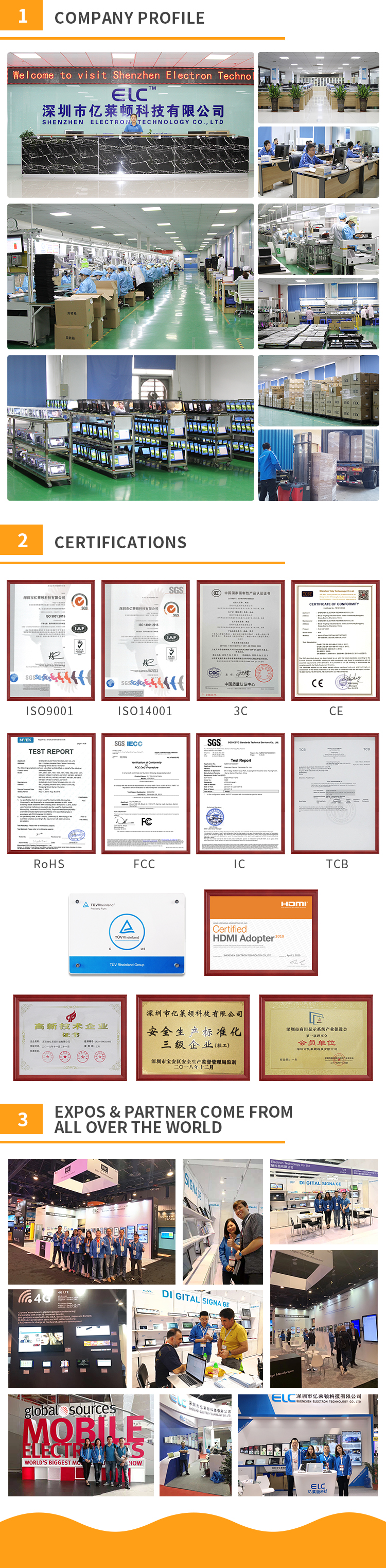 10.1'' L Shape Desktop Interactive Digital Signage for Reception or ...