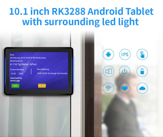 Android 8.1 Touch Screen Digital Signage , Meeting Room Display Tablet ...