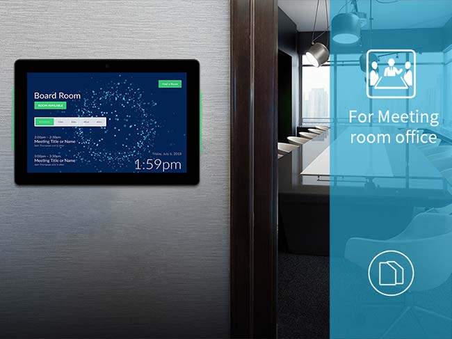 10.1 Inch Room Booking Android Digital Signage With PoE/NFC/RFID Optional
