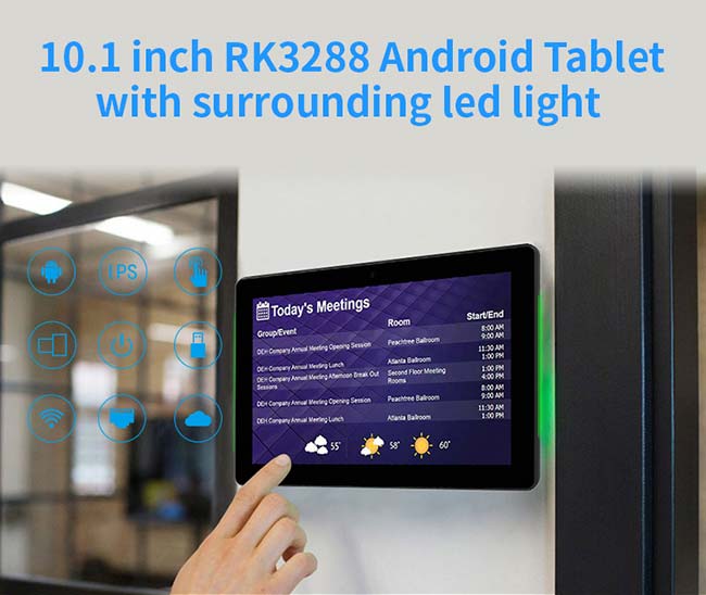 Android 8.1 OS Touch Screen Digital Signage PoE NFC RFID Optional ...