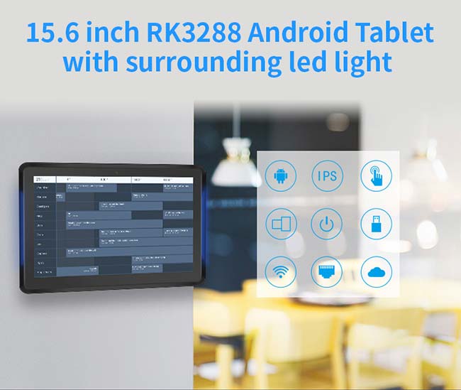 Quad Core Wall Mount Android Tablet Power Over Ethernet 1920*1080 ...