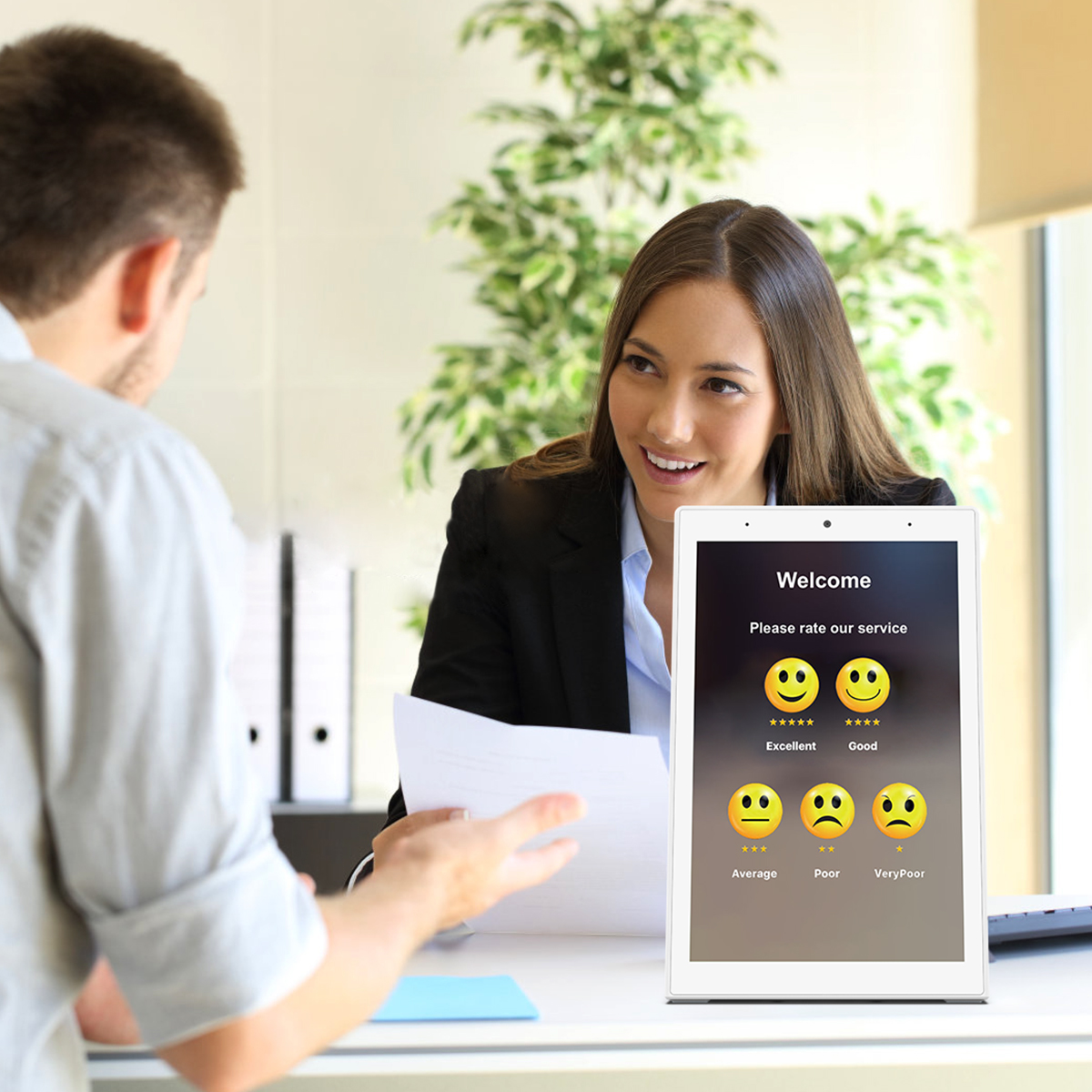 L-Shaped Android Touchscreen 10.1'' RK3288 Vertical Digital Signage for ...