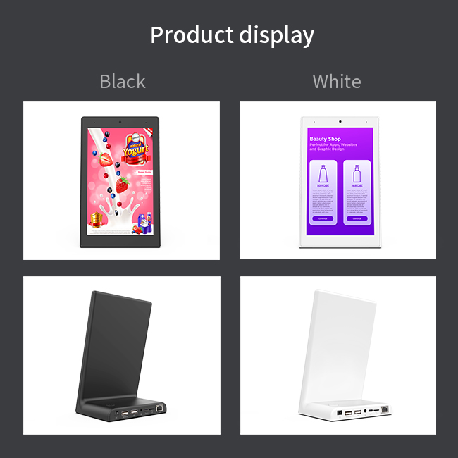 8 Inch Desktop Vertical Signage Display With Android 11 System