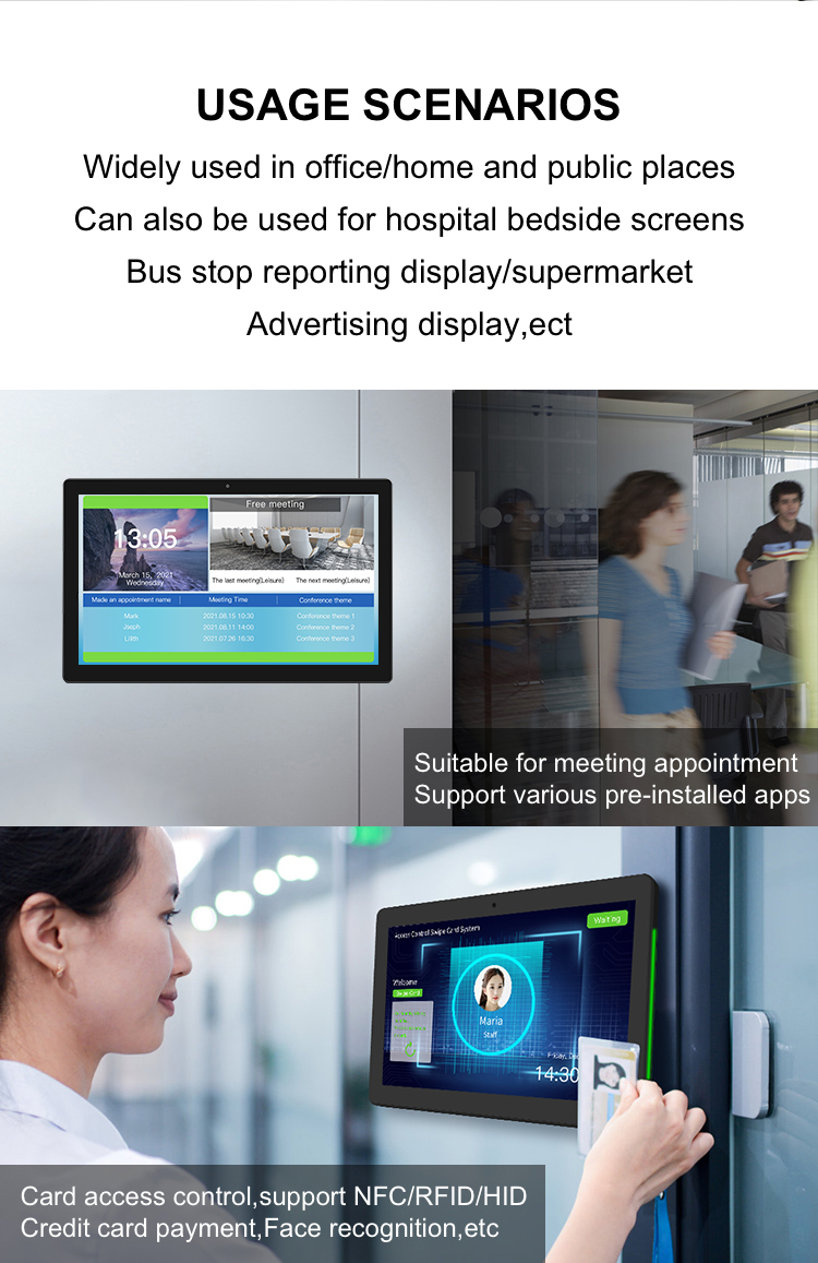 10.1inch RK3566 Conference Room Digital Signage Display For Meeting Room