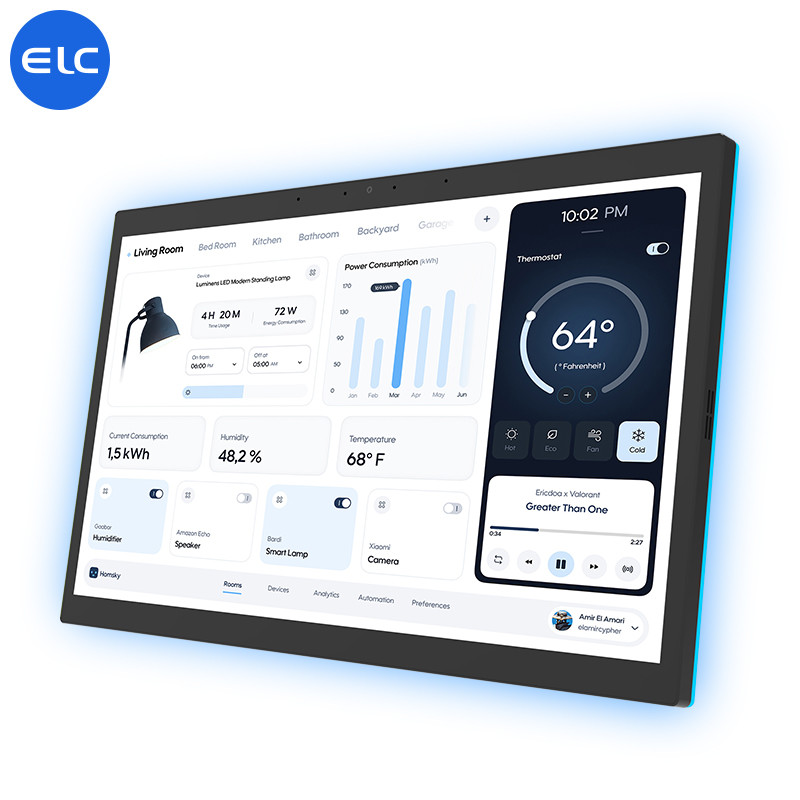 Wall Mount Android 13 Tablet POE 4GB+32GB Touch Screen Tablet For Smart ...