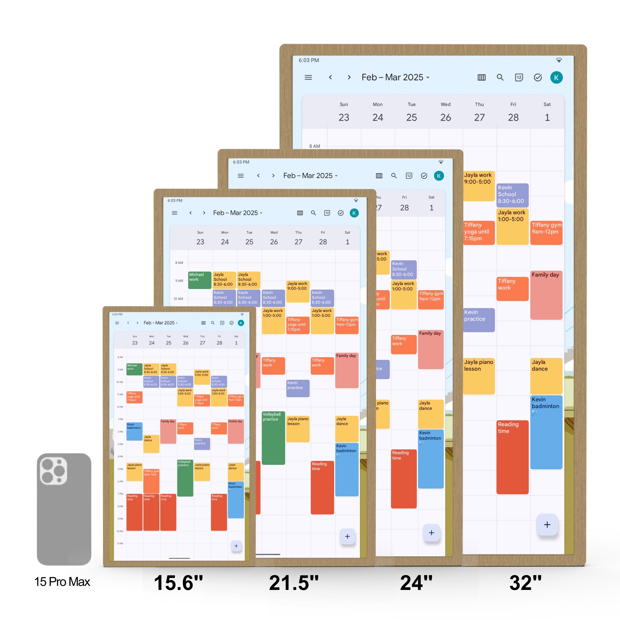 Smart touch screen calender electronic calendar smart calendar family ...
