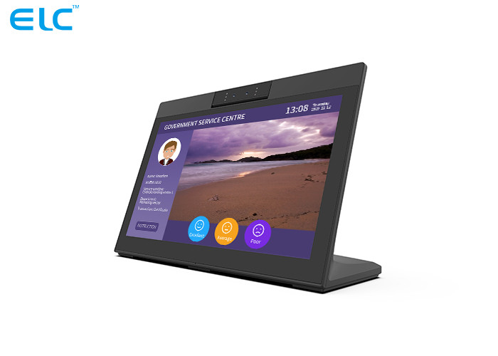 14'' L Shape Desktop Interactive Digital Signage with PoE/NFC/4G