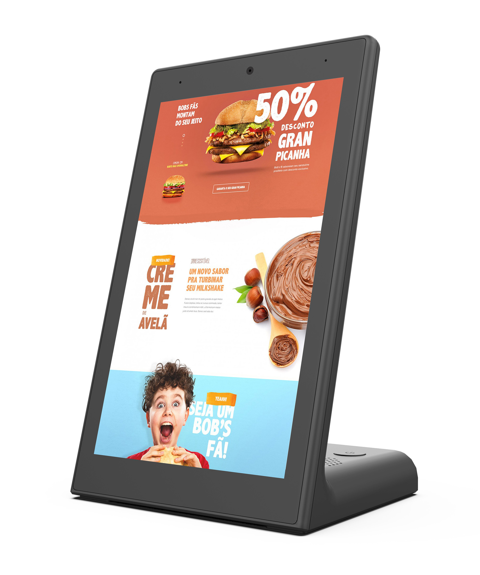RK3288 Quad Core Desktop Vertical Digital Signage With Android 10 System