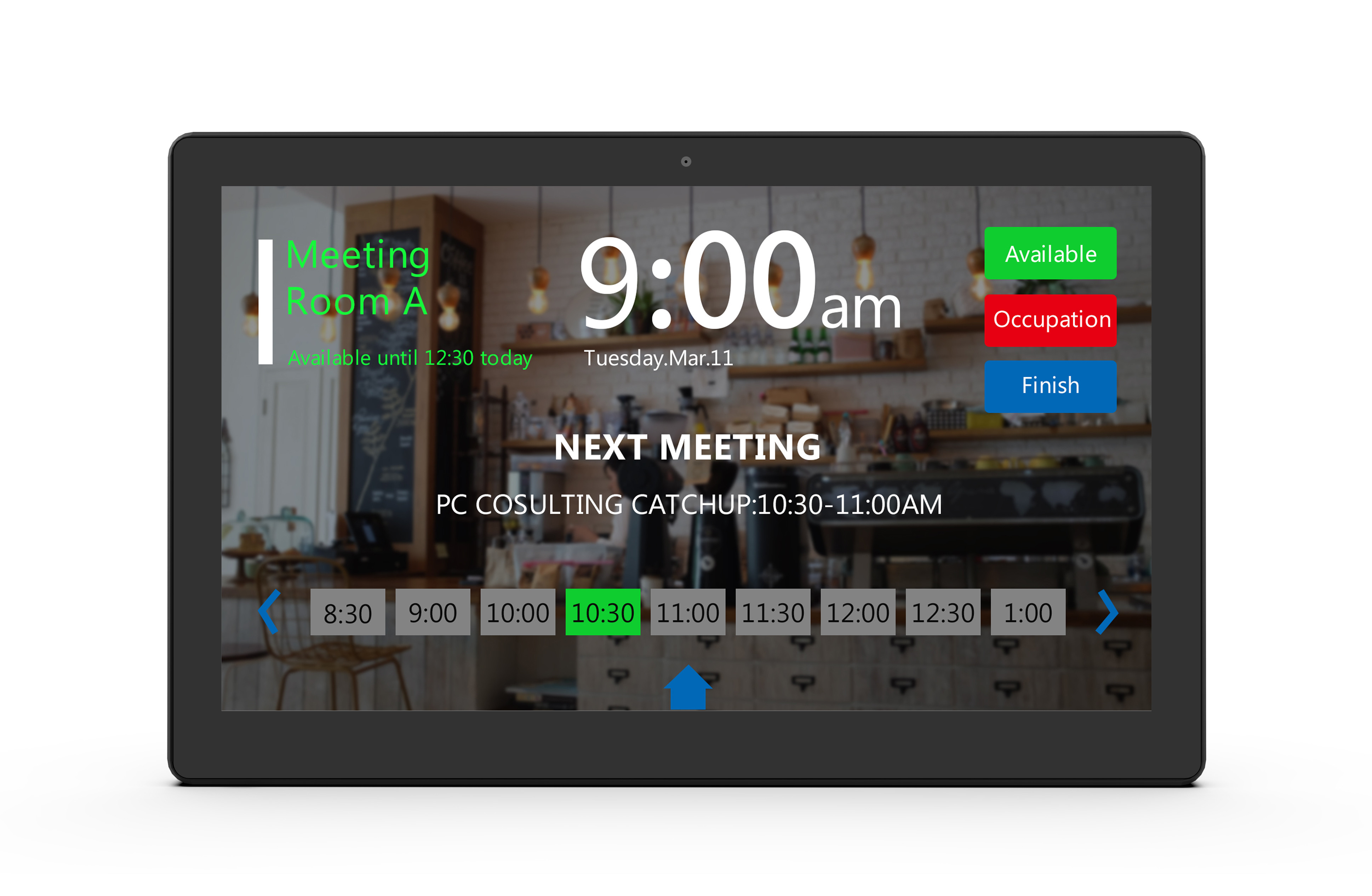 POE Android 5.1 Meeting Room Tablet 13.3 Inch Solid Feature black and white