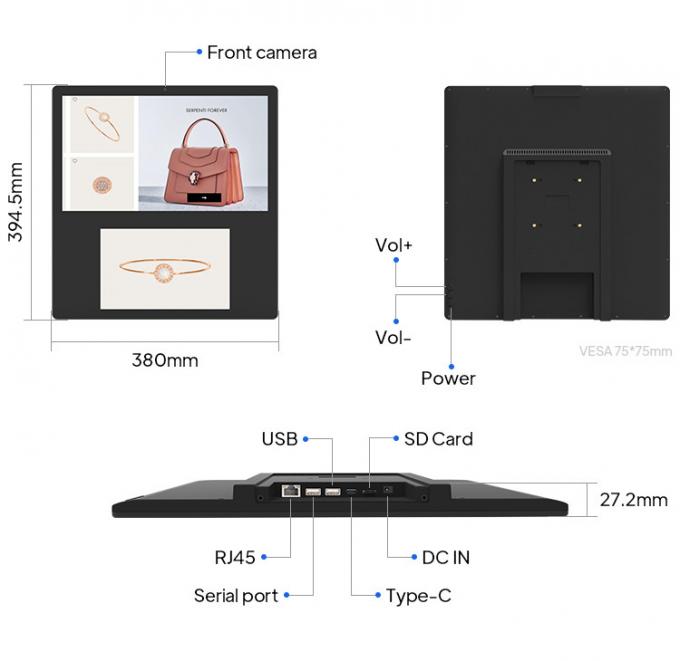 Quad Core Dual Screen Digital Signage