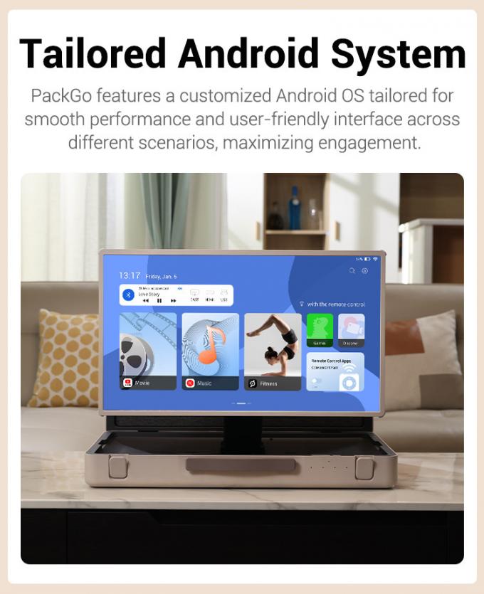 ELC PackGO Portable 27 Inch Briefcase Design Touch Screen Android ...