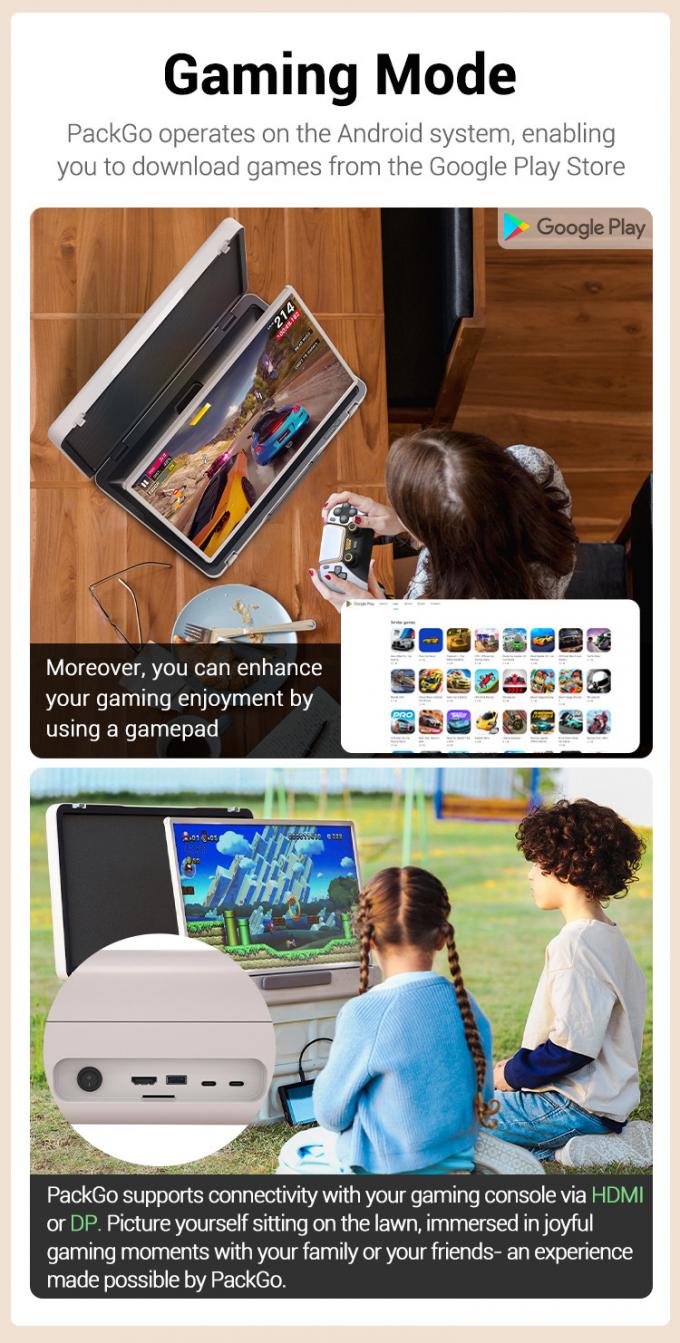 ELC PackGO Portable 27 Inch Briefcase Design Touch Screen Android ...